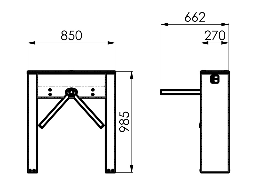 گیت کنترل تردد میله ای SPD TP-101 - توسعه فناوری سپید سیستم